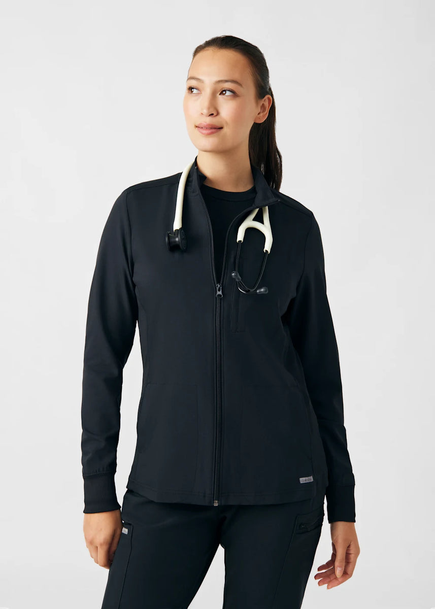White Cross Landau LJ700 Mock Neck Jacket | Scrubs4U